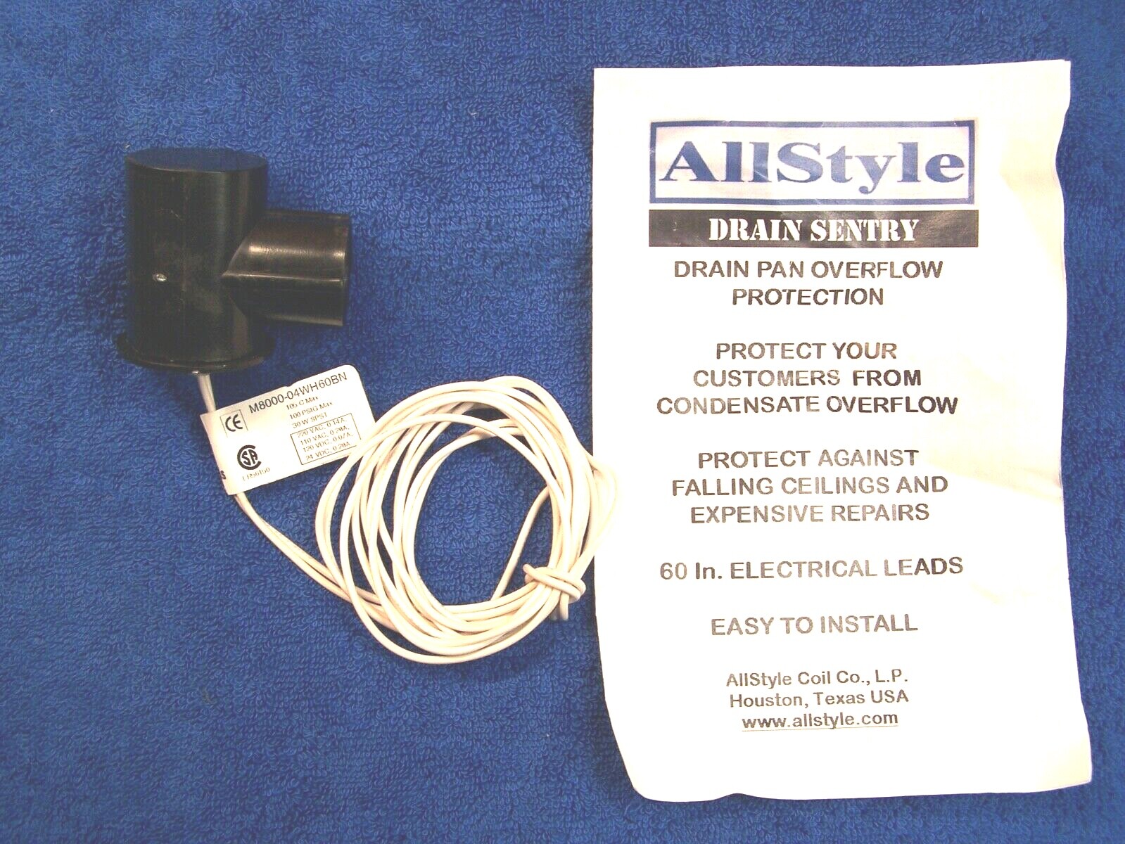 Madison M8000 Drain Sentry Drain Pan Liquid Level Sensor M8000-04WH60BN ...