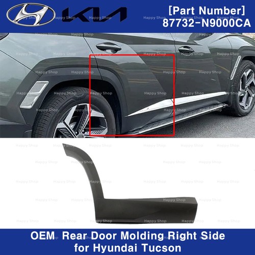 87732N9000CA Genuine Rear Door Molding RH for Hyundai Tucson 2022-2024 ...