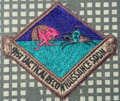 USAF OD 91st Tactical Reconnaissance Squadron Patch Sew-On Used B901 | eBay