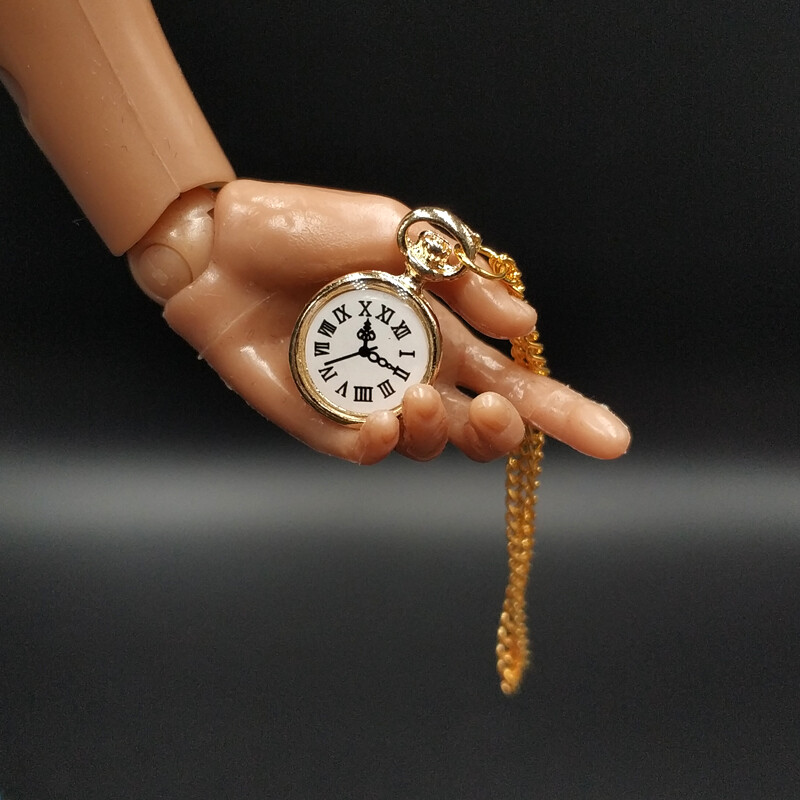 1/6 Scale Gold Color Pocket Watch Model Vintage Watch for 12" Body ...