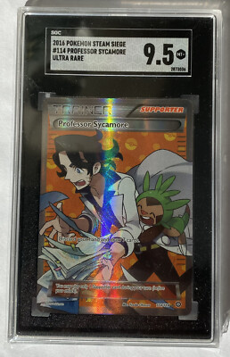 2016 Pokemon XY Steam Siege Professor Sycamore Trainer Full Art #114 ...