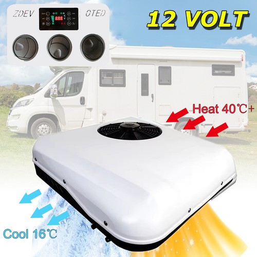 12V RV Air Conditioner Electric Rooftop AC Unit fit RV Caravan Trailer ...