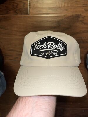 Dell Tech Rally Baseball Cap 1984 Tan Black White Strapback Intel | eBay