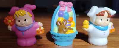 Fisher Price Little People Easter Figure Easter Baskets Chick Bunny ...