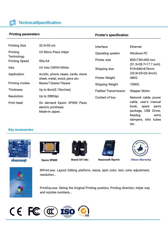 Refinecolor RF-ZZ1S 3255 UV Flatbed Printer USA Technical & Setup ...