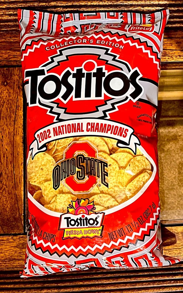 Vintage 2002 Ohio State Champions Collectors Ed. Tostitos Unopened Chip ...