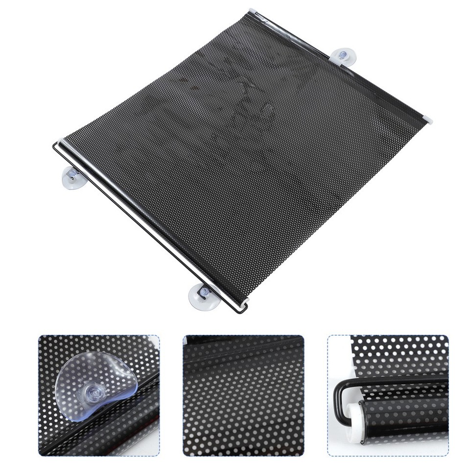 Temporary Punch Free Balcony Sunshade Blackout Curtain Suction Cup PVC ...