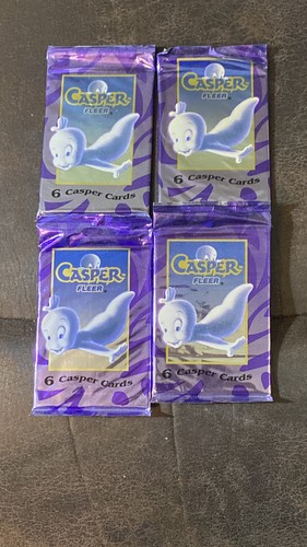 CASPER - Lot of 4 New Sealed Packs trading cards The Friendly Ghost | eBay