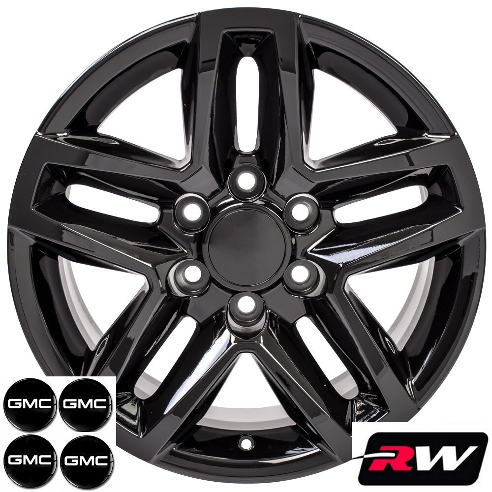 22" gloss black 2019 Chevy Silverado 1500 OE replica Trail Boss rims ...