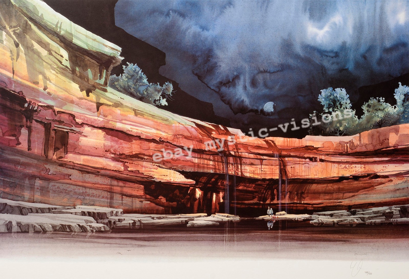 Michael Atkinson CANYON FALLS Signed & Numbered w/coa Fine Art Print ...