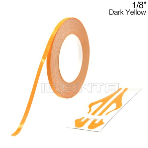 1/8" 3mm Dark Yellow Pinstriping Pin Stripe DIY Line Vinyl Tape Decal ...