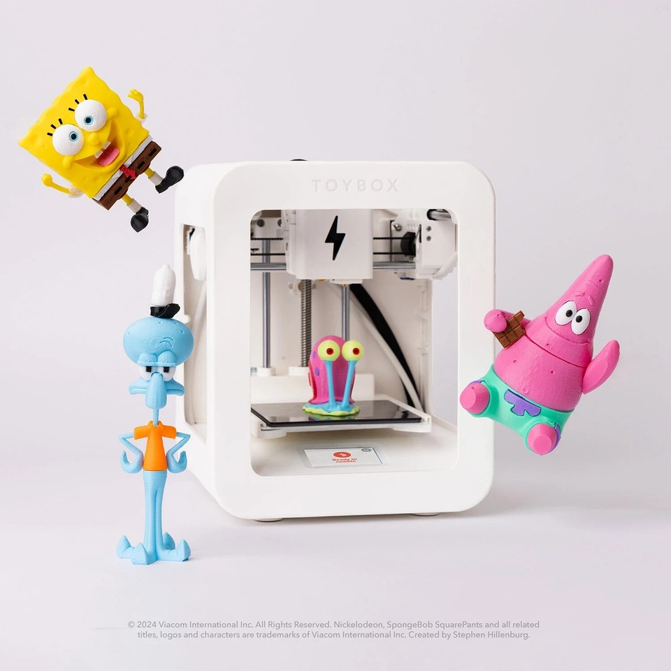 Toybox Alpha Two 3D Kid-Friendly Printer and Coconut Printer Food ...