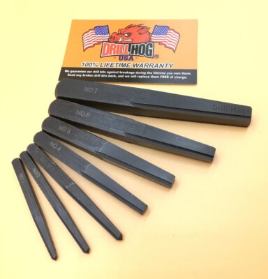 Drill Hog® Square Easy Out Set Screw Extractor Straight Lifetime ...