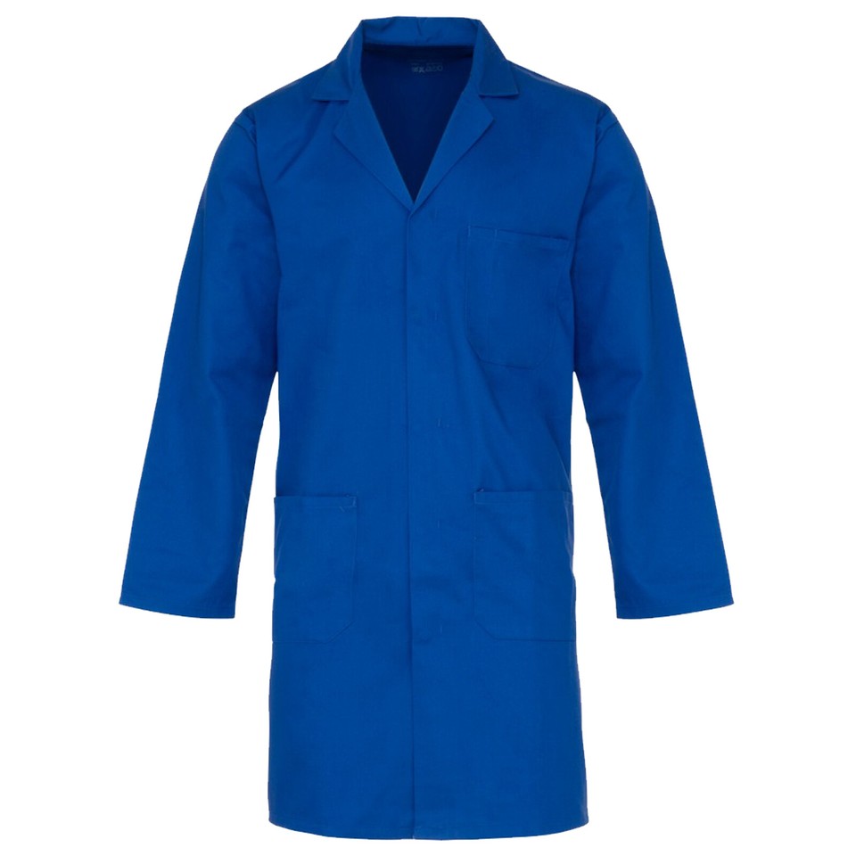 UNISEX DOCTORS COAT MEDICAL LAB HYGIENE FOOD INDUSTRY LABORATORY ...