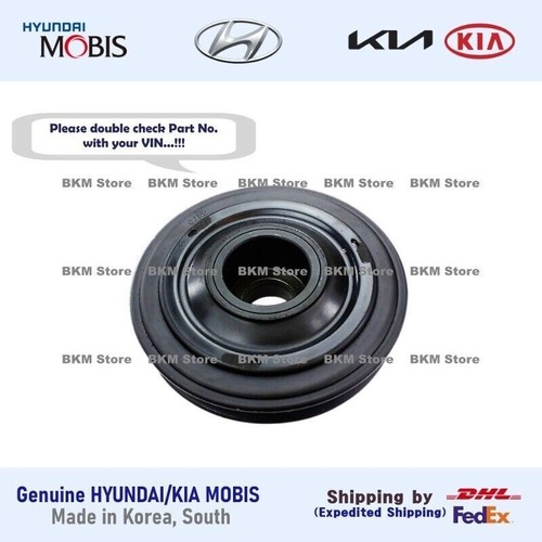 Genuine 231242A804, 231242A803 Damper Pulley for Hyundai, Kia Motors | eBay