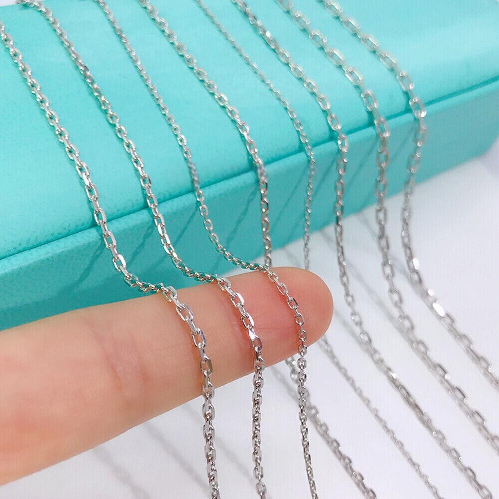 Pure Pt950 Platinum 950 Chain 1.2mm Lucky O Link Necklace 2.7-2.9g 17.9inch | eBay