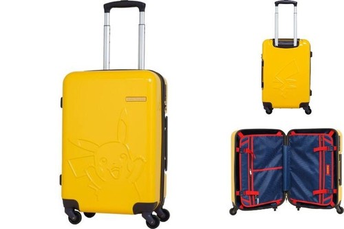 Pokemon Pikachu Suitcase Travel Luggage Carry on Bag TSA Lock 22 Yellow ...