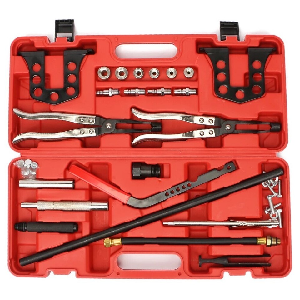 23PCS Steel Valve Spring Compressor Stem Seal OHV OHC Installer Remover ...