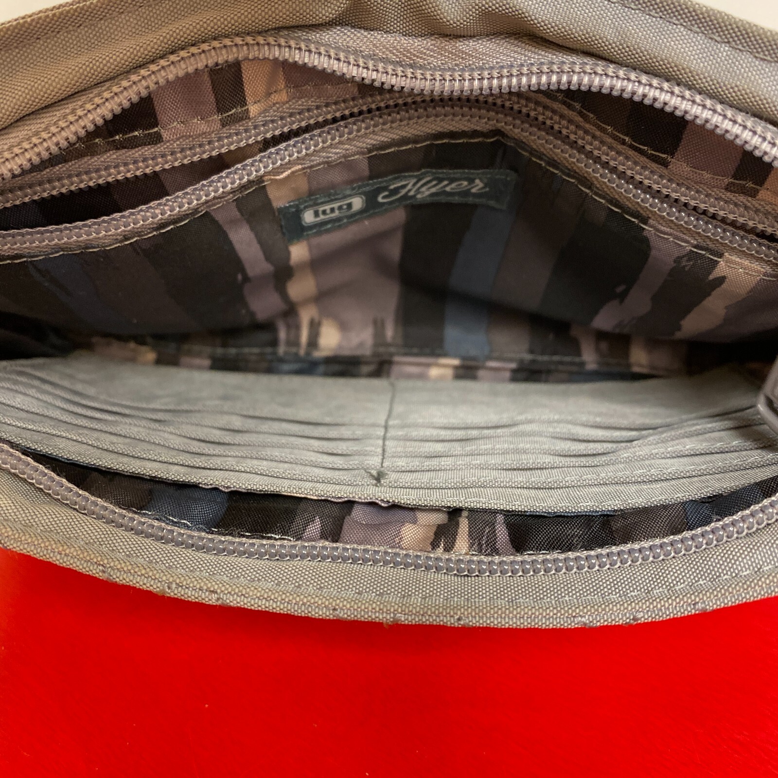 LUG Flyer Convertible Crossbody Bag Love Grey Purse Belted Fanny Pack ...