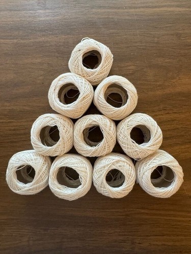 Crochet/Embroidery Thread Cotton Yarn Ultra Very Light Mocha Brown DMC ...