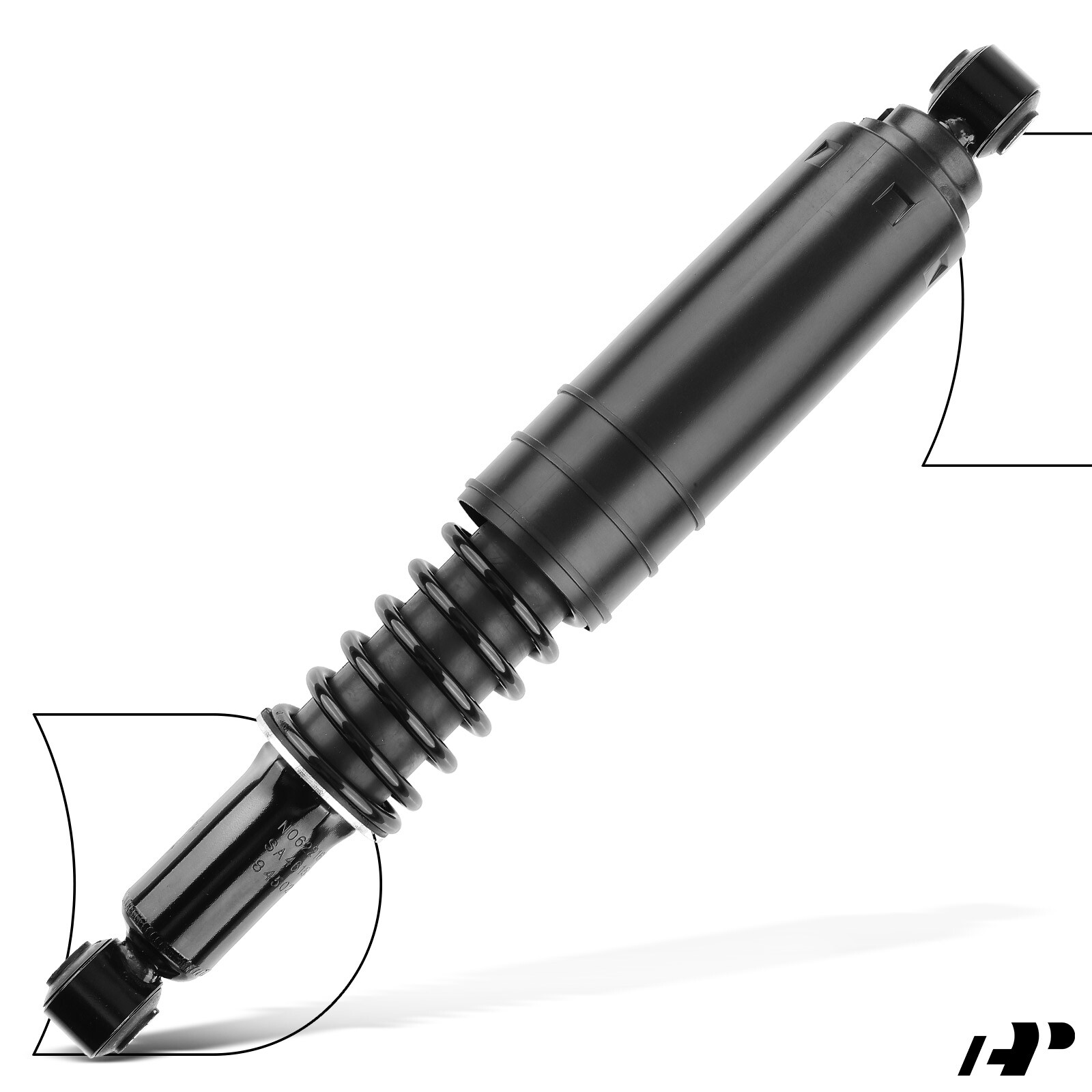 New Tag Axle Shock Absorber for Kenworth T880 14-20 w/ Watson & Chalin ...