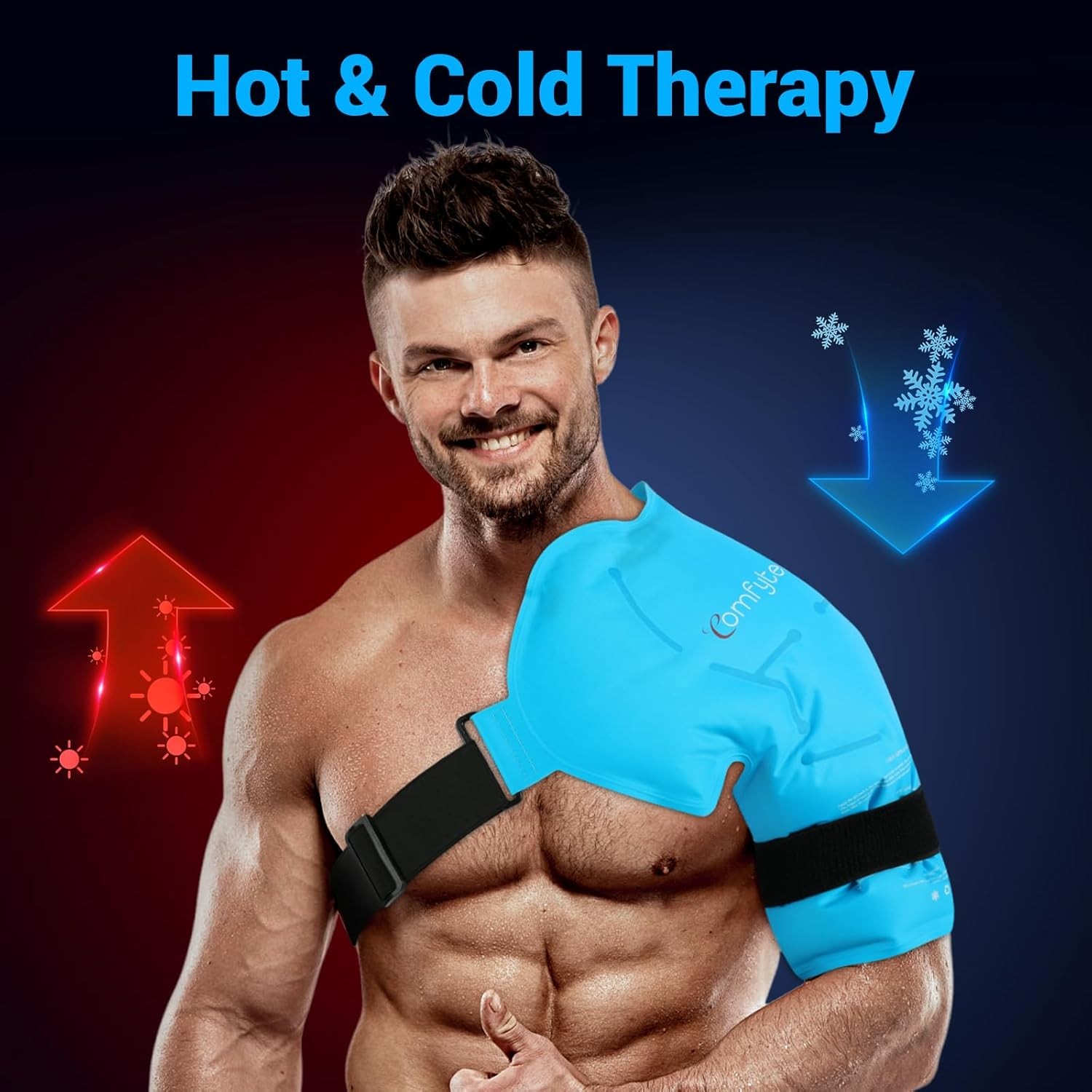 Comfytemp Shoulder Ice Pack Rotator Cuff Cold Therapy Wrap, FSA Large ...