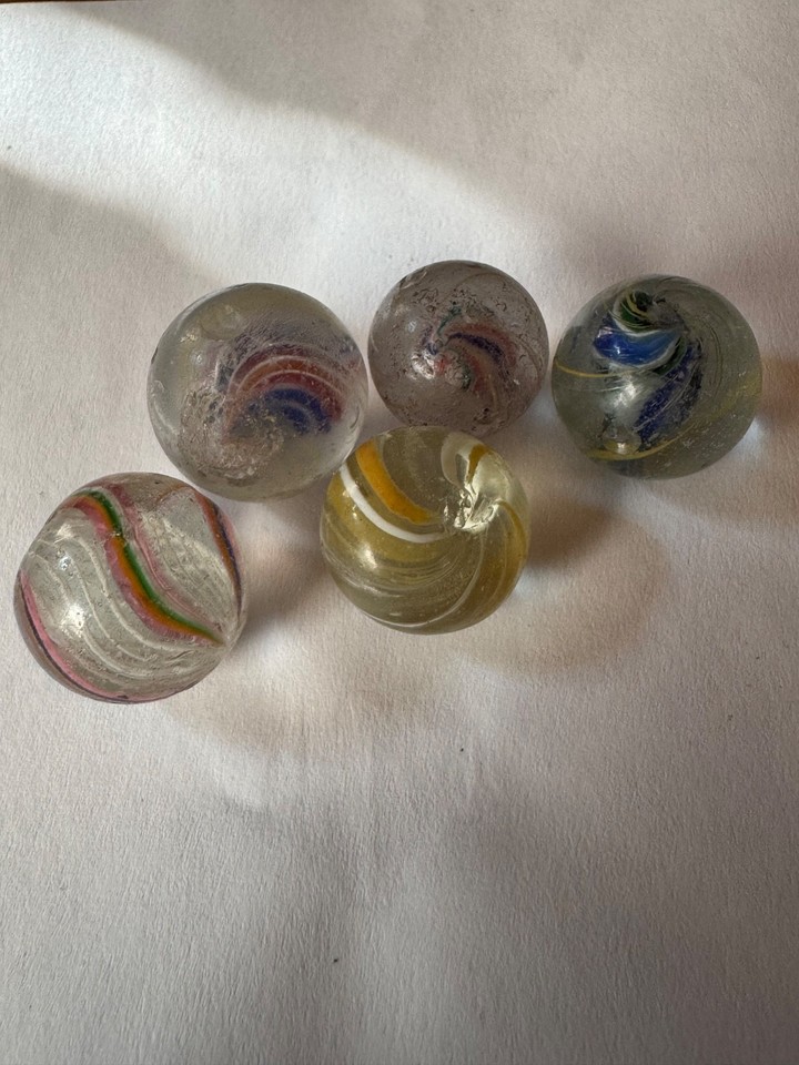 Antique Vintage Glass Swirl Marbles-lot of 11 | eBay