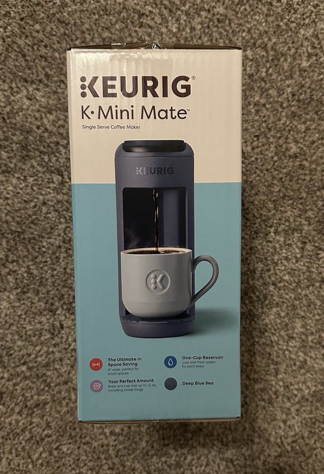 KEURIG K• Mini Mate Single Serve K-Cup Pod Coffee Maker, Deep Blue Sea ...