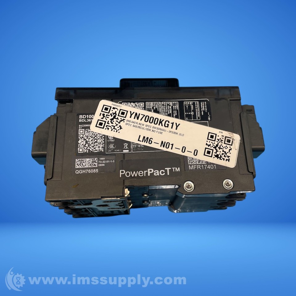 Schneider Electric BDL36100 3-Pole 100 Amp Circuit Breaker FNIP | eBay UK