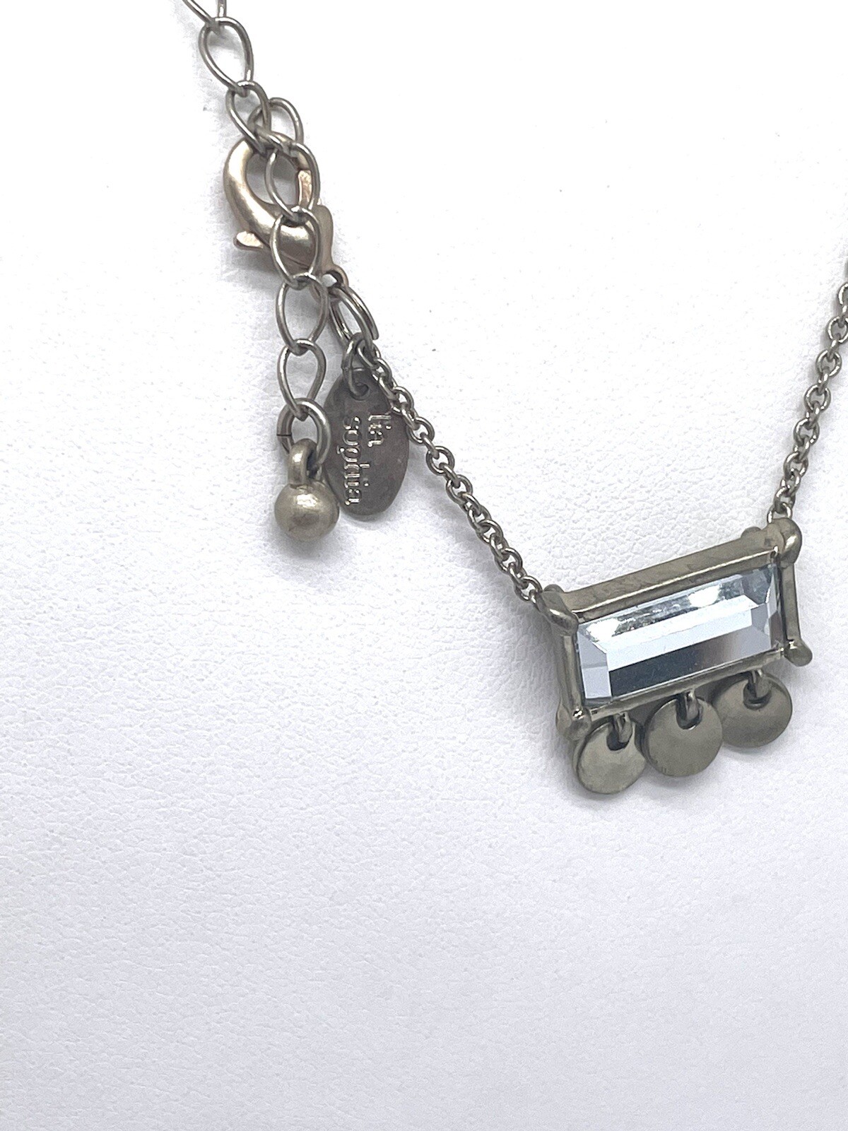 Lia Sophia 19 Inch Cable Chain Rectangle Rhinestone S… - Gem