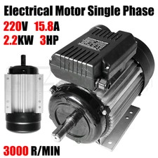 1 HP 12 Volt Electric DC Motor Generator 2999 RPM 12mm Shaft Permanent ...