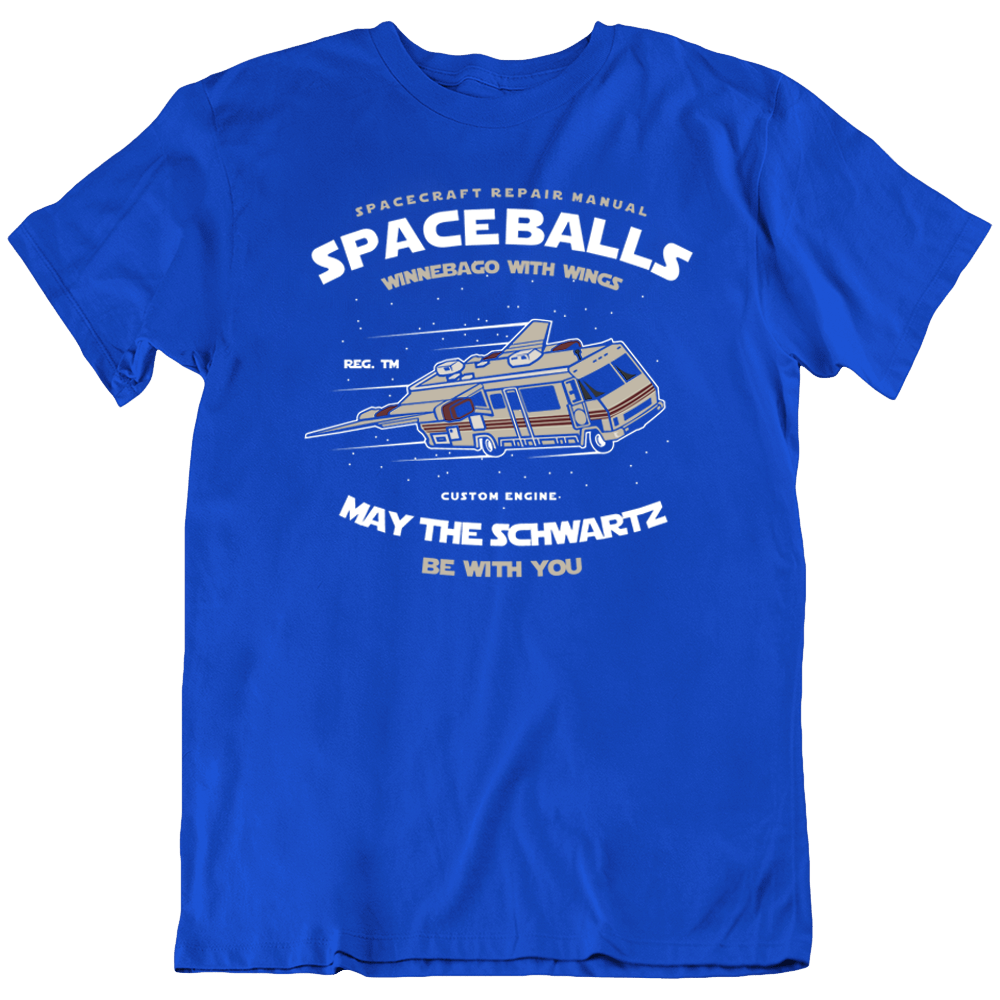 Spaceballs RV Car Spaceship Flying Wings Camper Space Retro T-Shirt Tee ...