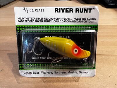 Vintage Heddon Midget River Runt Fishing Lure Mint on card packaging | eBay