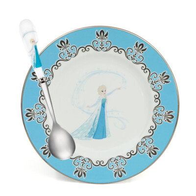 Disney Frozen Party Supplies Collectable Elsa Spoon and Plate Bundle ...