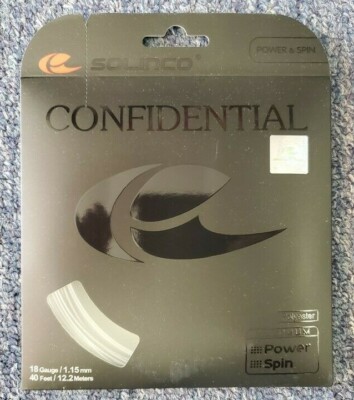 Solinco Confidential 18 Gauge 1.15mm Tennis String NEW | eBay