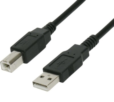 USB 2.0 15ft USB A to B Black (male to male) 20 Count | eBay