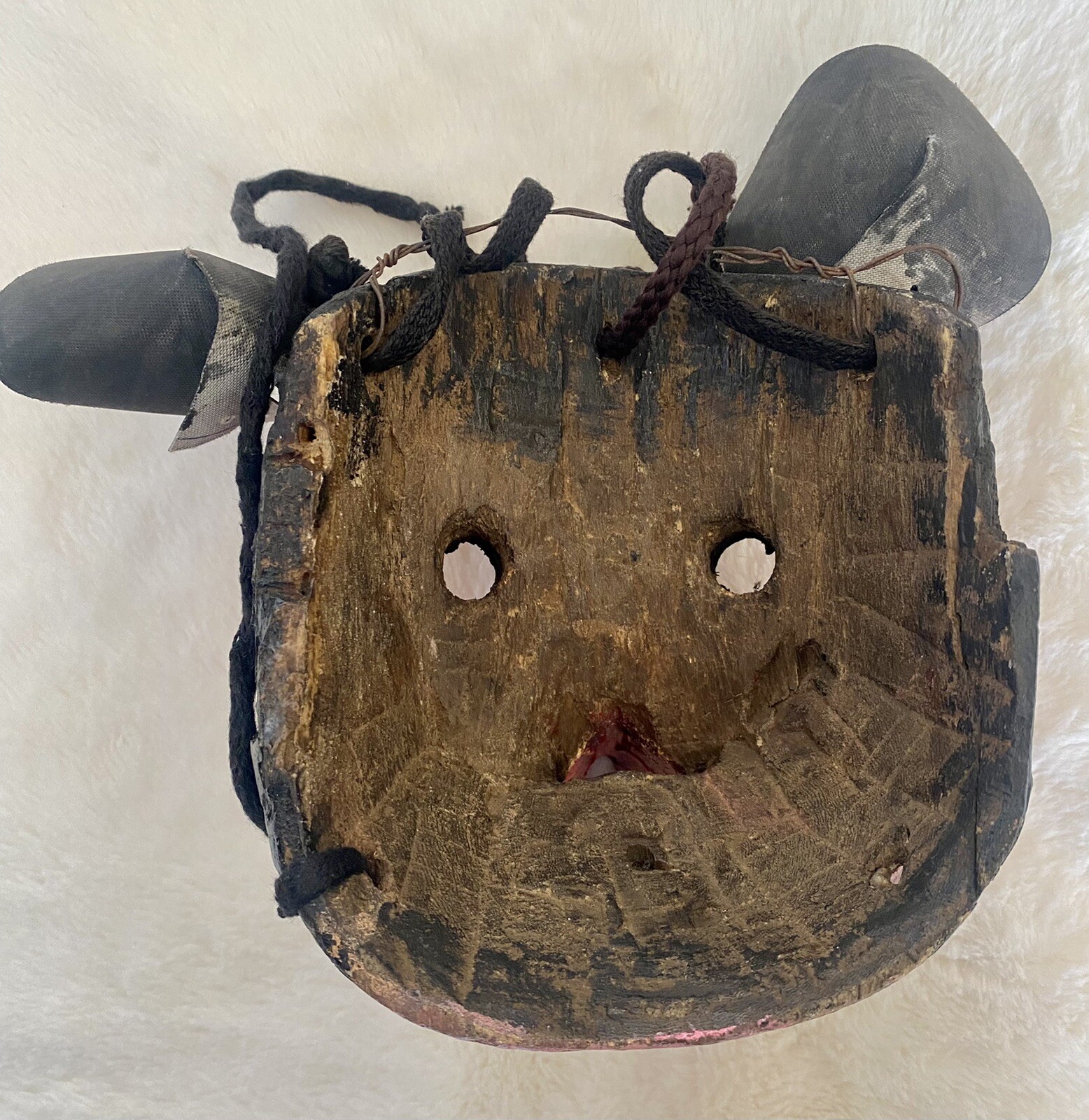 Antique Vintage Hand Carved Mickey Mouse Dance Mask from Palin ...