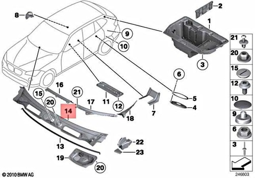 Genuine BMW X1 E84 X1 16d 16i 18d 18dX 18i Cover Windscreen Panel ...
