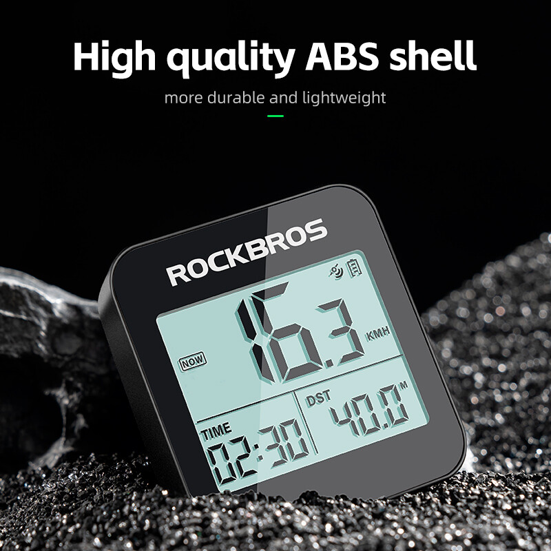 ROCKBROS GPS Bike Computer Waterproof Wireless Speedometer Professional ...