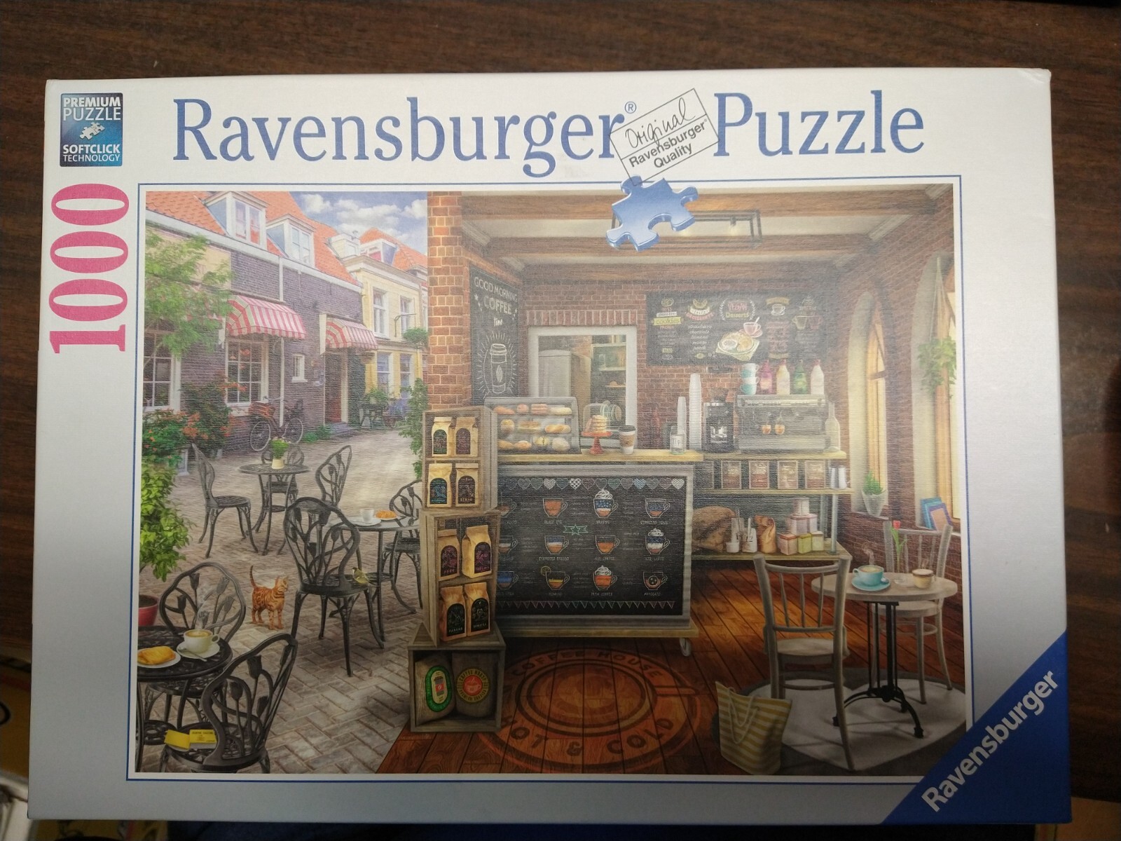 Ravensburger Puzzle 1000 pc 168057 Quaint Cafe softclick quality VG ...
