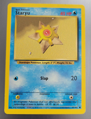 1999 WOTC Original Series Base Set STARYU Keiji Kinebuchi Pokémon TCG ...