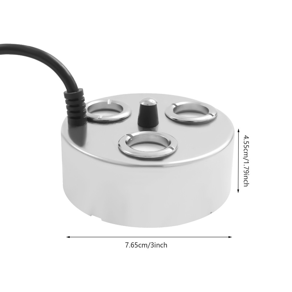 3-Head Ultrasonic Mist Maker Fogger Water Fountain Pond Atomizer ...