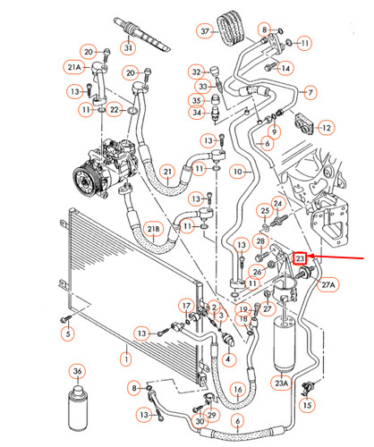 NEW AUDI A6 C6 A/C DRIER BRACKET 4F0260197E OEM NO IMPORT DUTIES TO 🇺🇸 ...