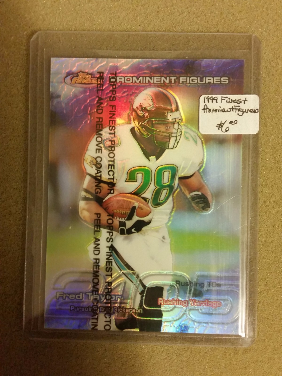 1999 Topps Finest - Prominent Figures Fred Taylor #PF35 /2105 for sale ...