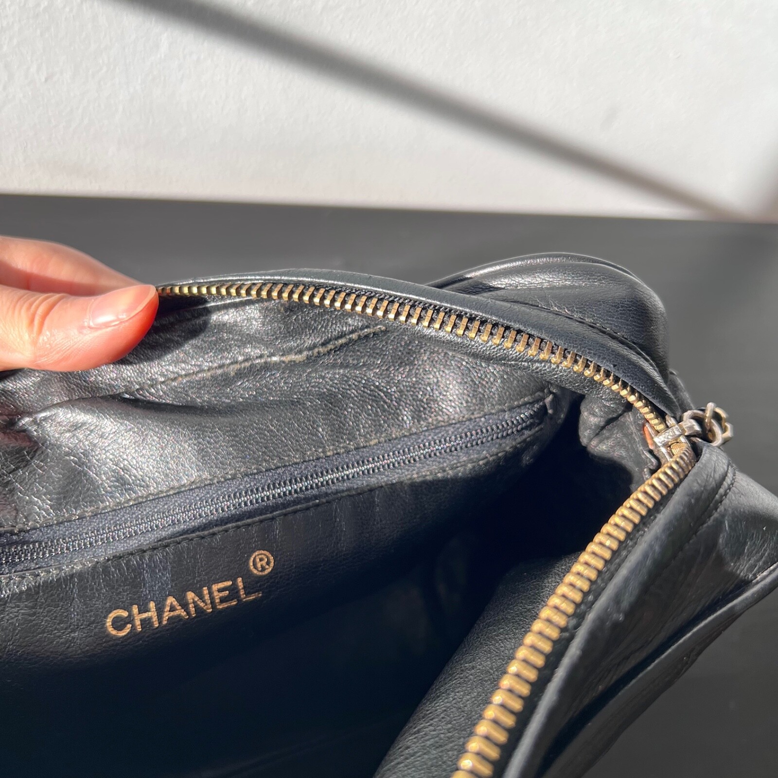 Vintage Chanel Matelasse Quilted Leather Camera Case Bag Tassels CC ...