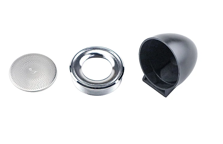 Chrome & Black Tweeter Pods ABS & Steel Housing Mounting Hardware Size ...