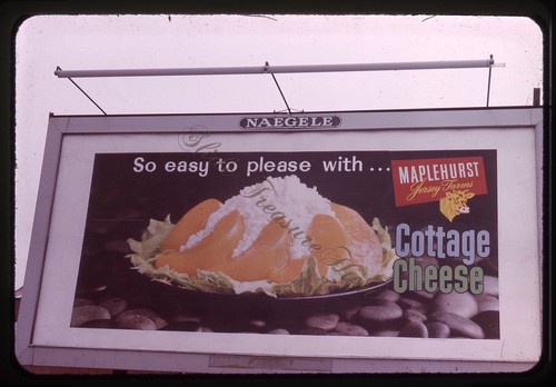Maplehurst Dairy Cottage Cheese Billboard Sign 1960s Slide 35mm | eBay