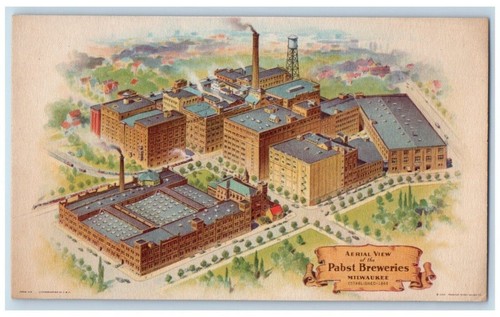 1946 Aerial View Of Pabst Breweries Milwaukee Wisconsin WI Vintage ...