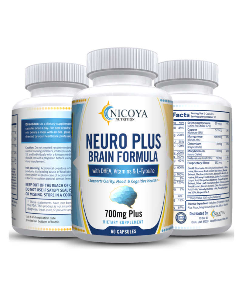 Brain Supplements & Nootropics -Memory, Focus & Mental Booster 700mg ...