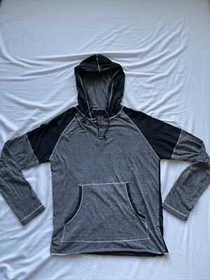 Broken Threads 1975 Gray Head Hooded Shirt Long Sleeve Medium | eBay